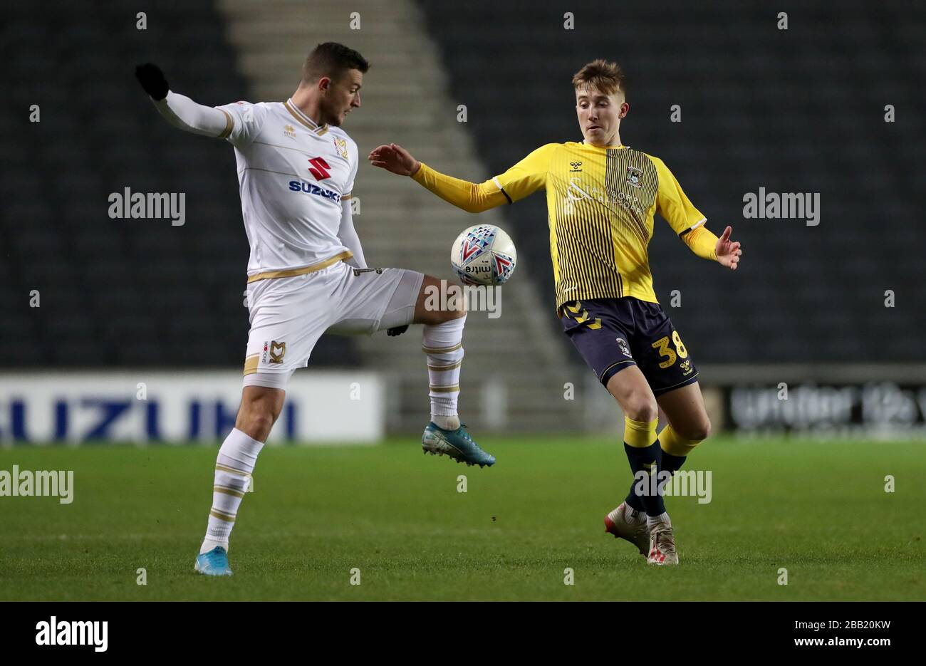 Milton Keynes Dons??? Brennan Dickenson in action with Coventry City ...