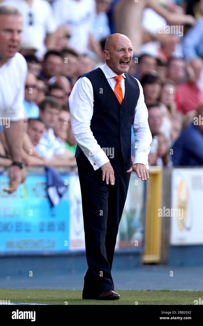 Ian Holloway, Blackpool manager Stock Photo - Alamy