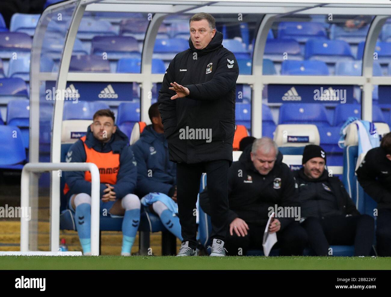 Coventry City manager Mark Robins during the Sky Bet League One match ...