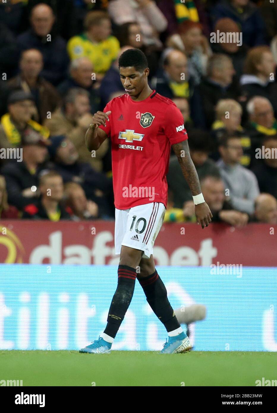 Manchester United's Marcus Rashford after scoring his sides second goal ...