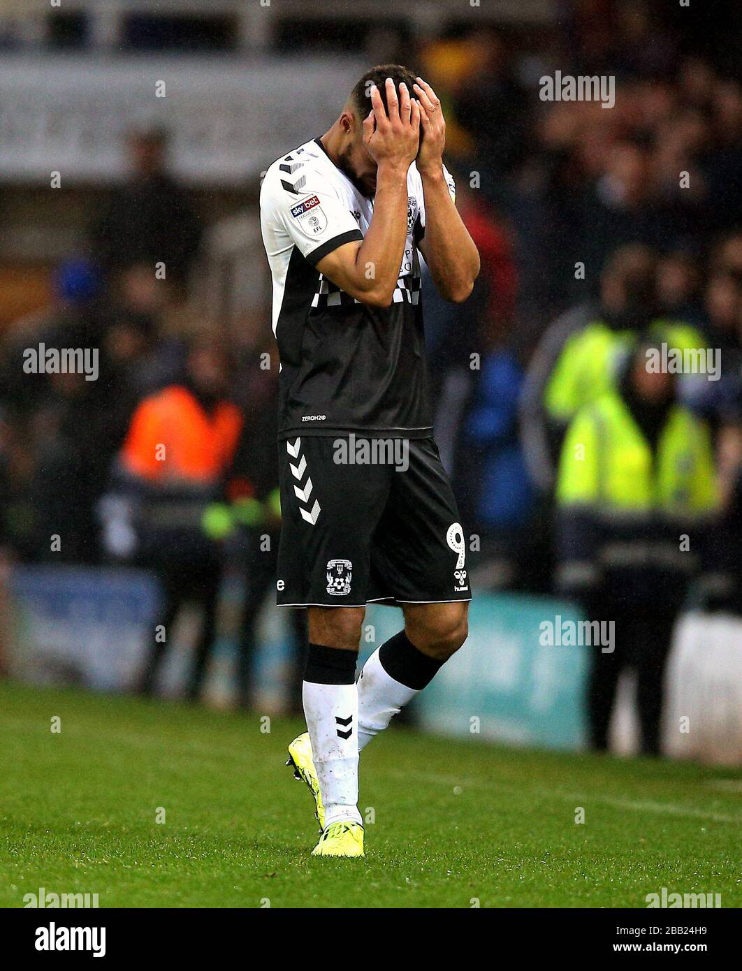 Coventry City's Maxime Biamou appears dejected Stock Photo - Alamy