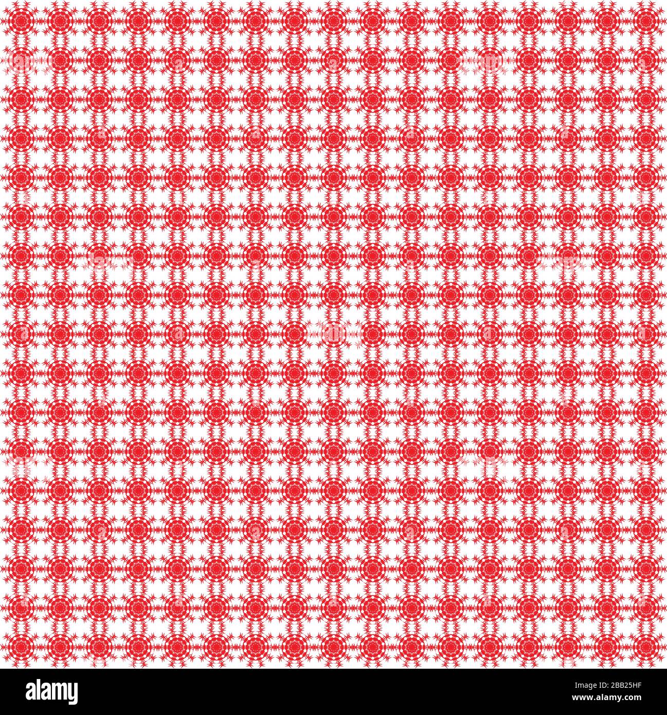 Red seamless floral pattern on white surface Stock Vector Image & Art ...