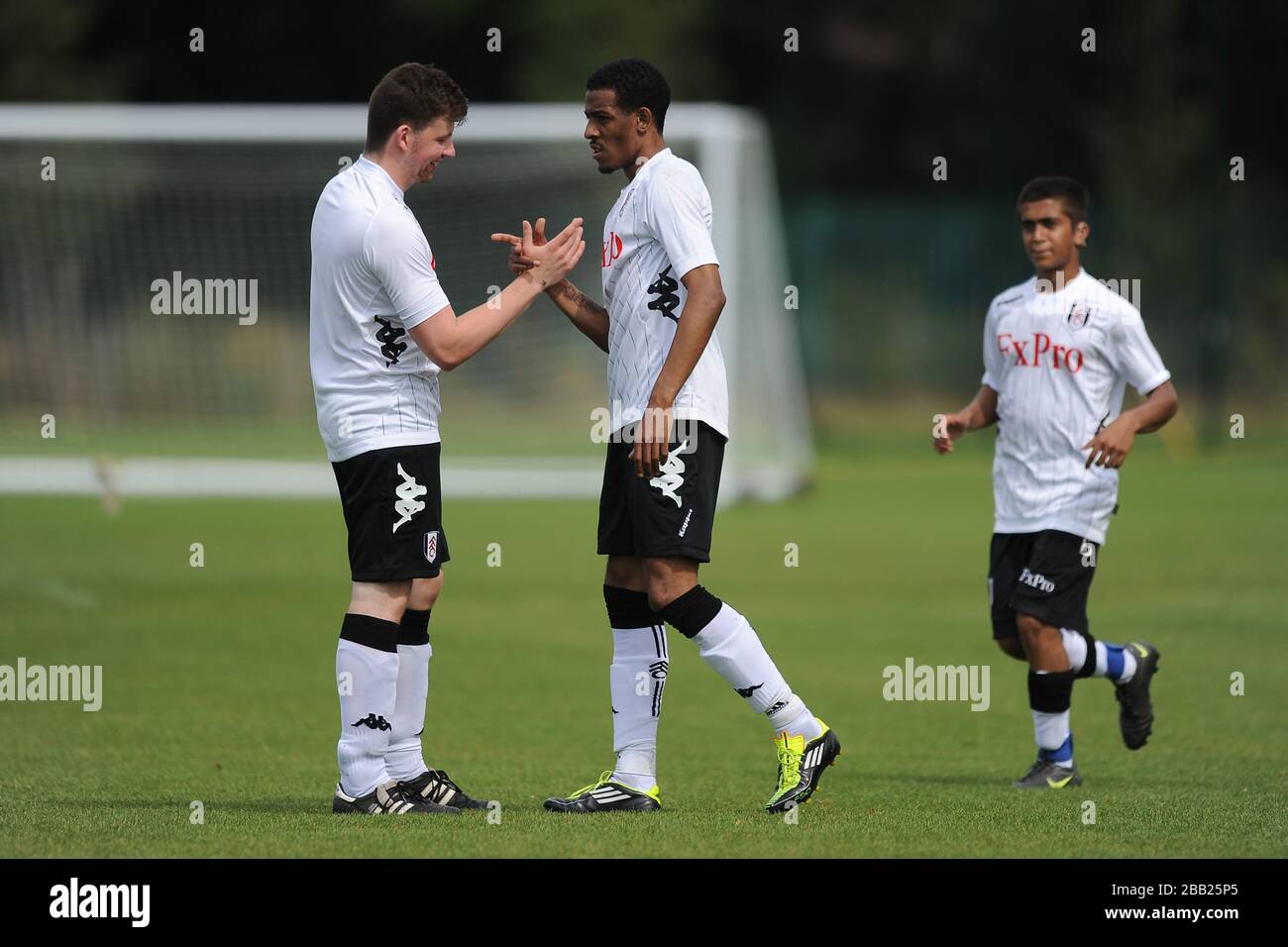 L-R: Fulham DFC's Sam Arnold, Shyloh Morally and Ross Ward Stock Photo ...