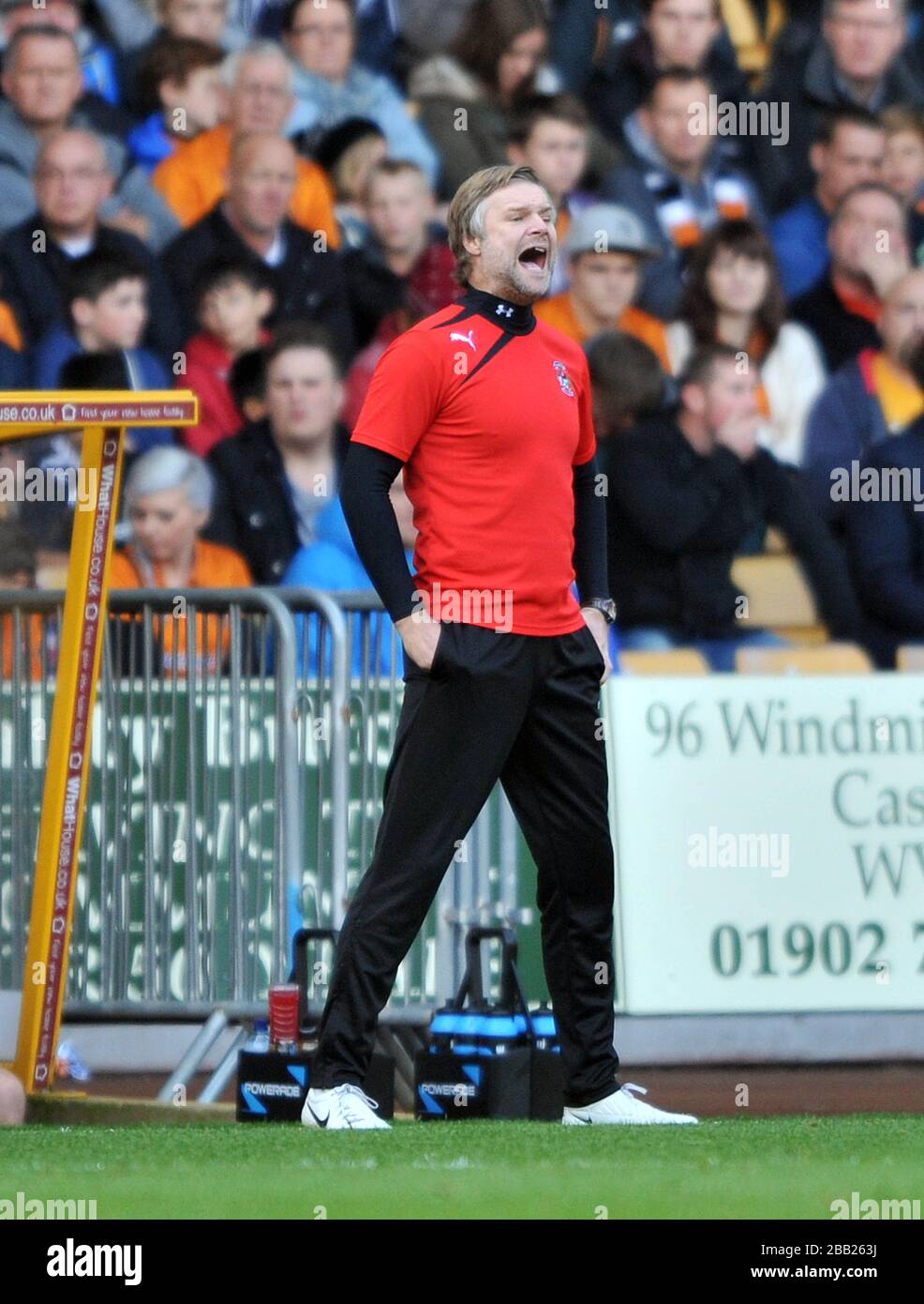 Coventry City's manager Steve Pressley during the game Stock Photo - Alamy