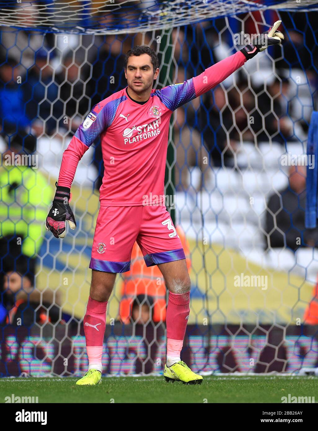 Luton Town goalkeeper James Shea Stock Photo - Alamy