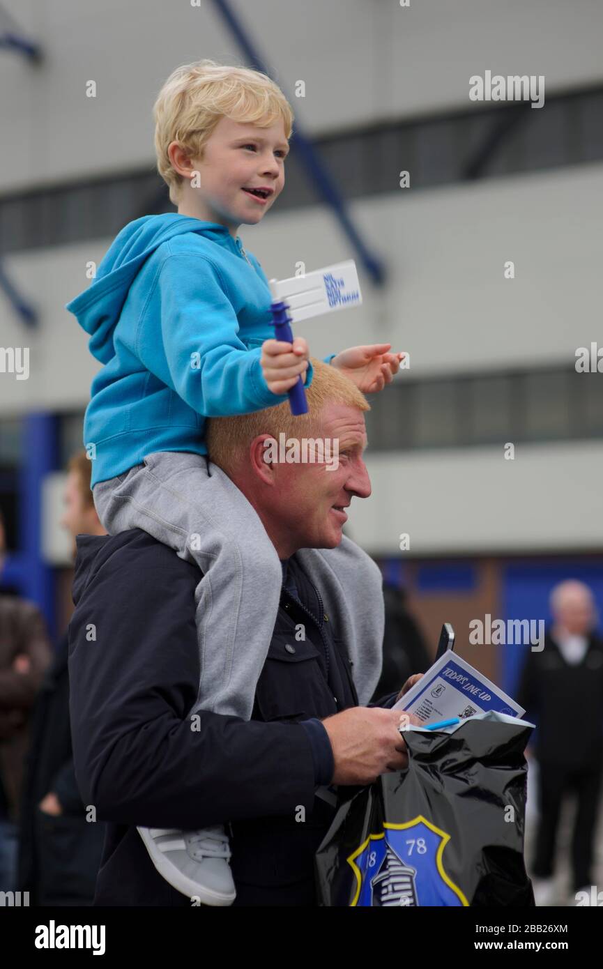 An everton fan fan zone hi-res stock photography and images - Alamy