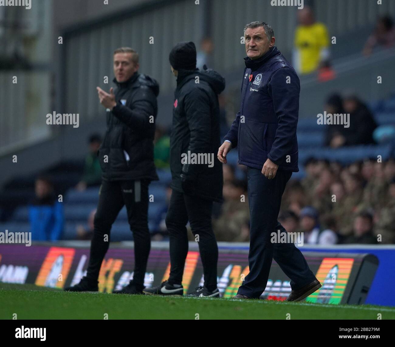 Blackburn Rovers manager Tony Mowbray on the touchline Stock Photo - Alamy