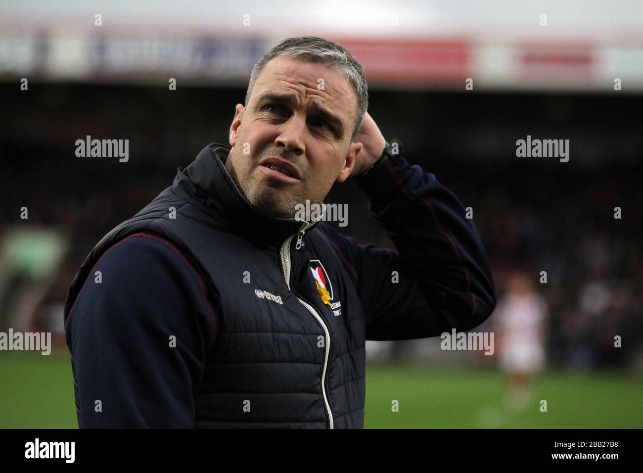Cheltenham Town's Manager Michael Duff Stock Photo - Alamy