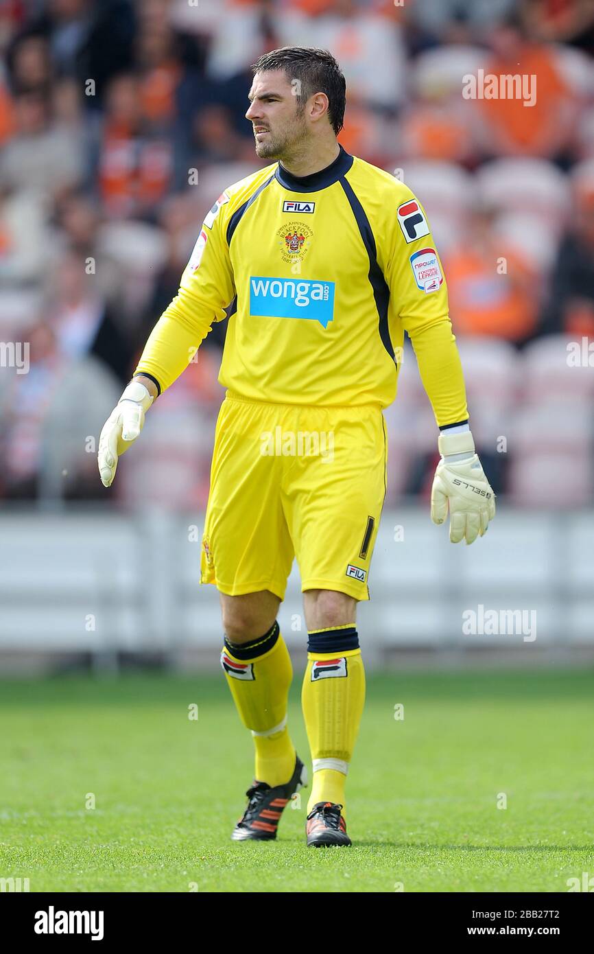 Matt Gilks, Blackpool goalkeeper Stock Photo - Alamy