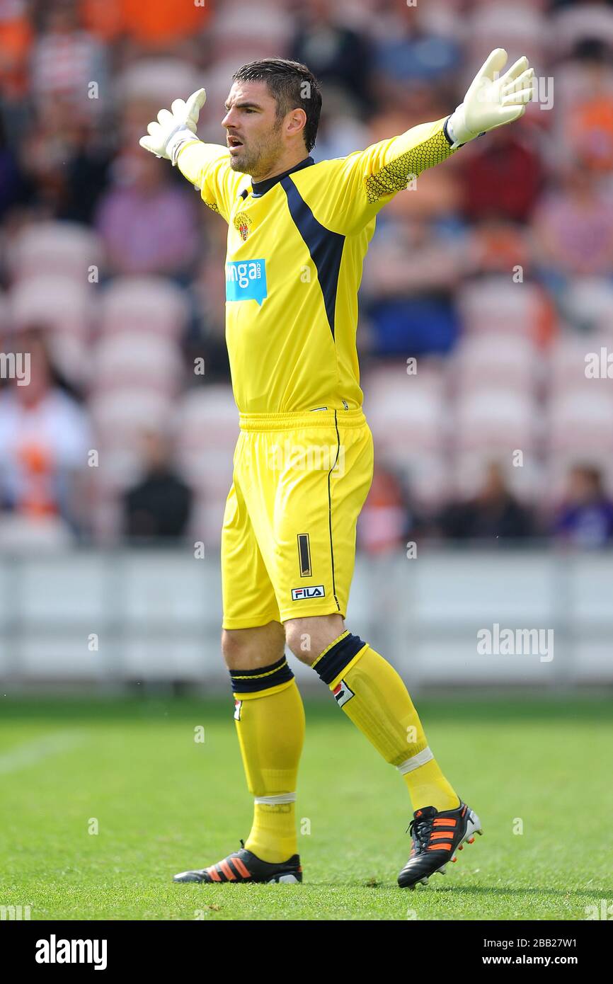 Matt Gilks, Blackpool goalkeeper Stock Photo - Alamy