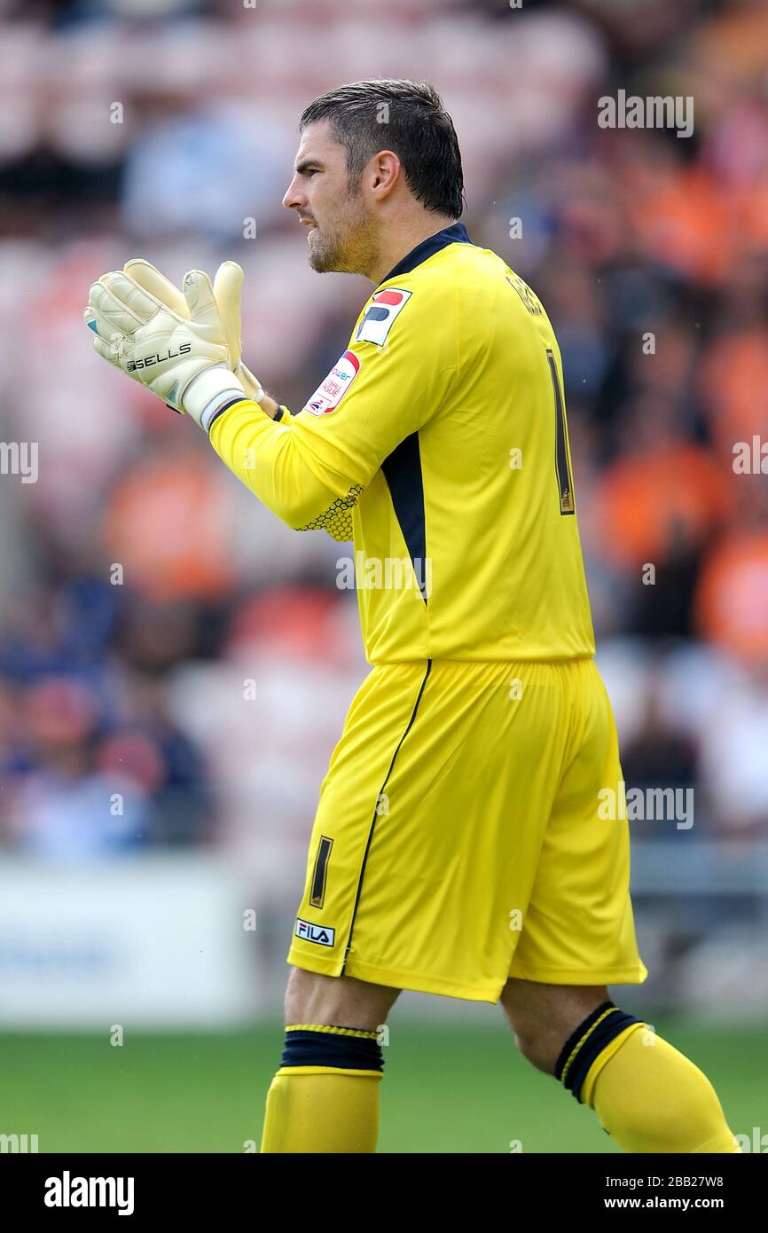 Matt Gilks, Blackpool goalkeeper Stock Photo - Alamy