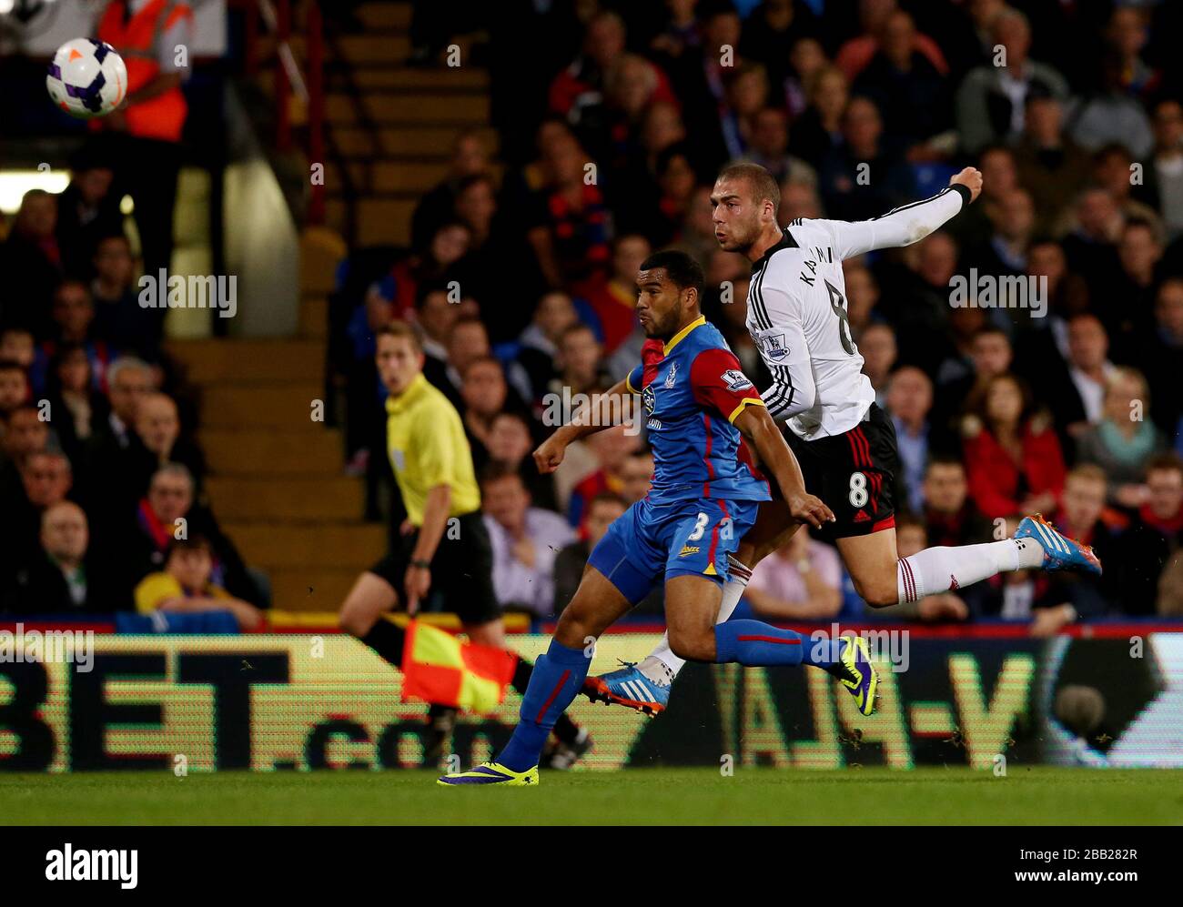 Fulham's Pajtim Kasami scores his team's opening goal Stock Photo - Alamy