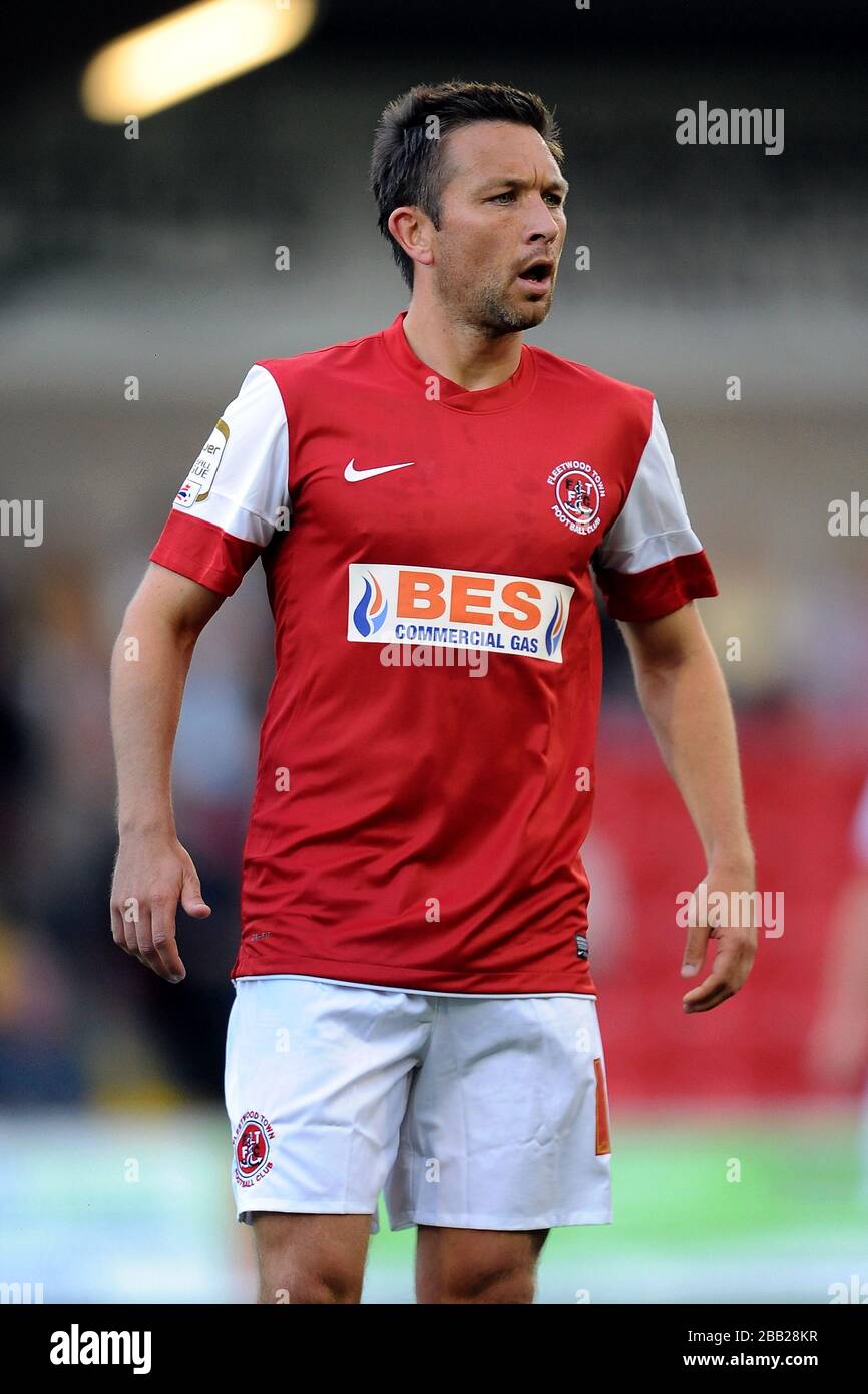 Barry Nicholson, Fleetwood Town Stock Photo - Alamy