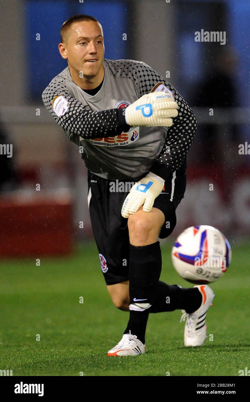 Scott Davies, Fleetwood Town goalkeeper Stock Photo - Alamy