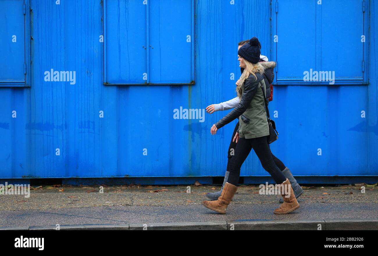 Fans outside portman road stadium hi-res stock photography and images ...