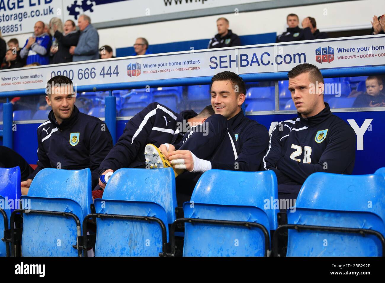 Alex cisak centre and kevin long on the substitutes bench hi-res stock ...