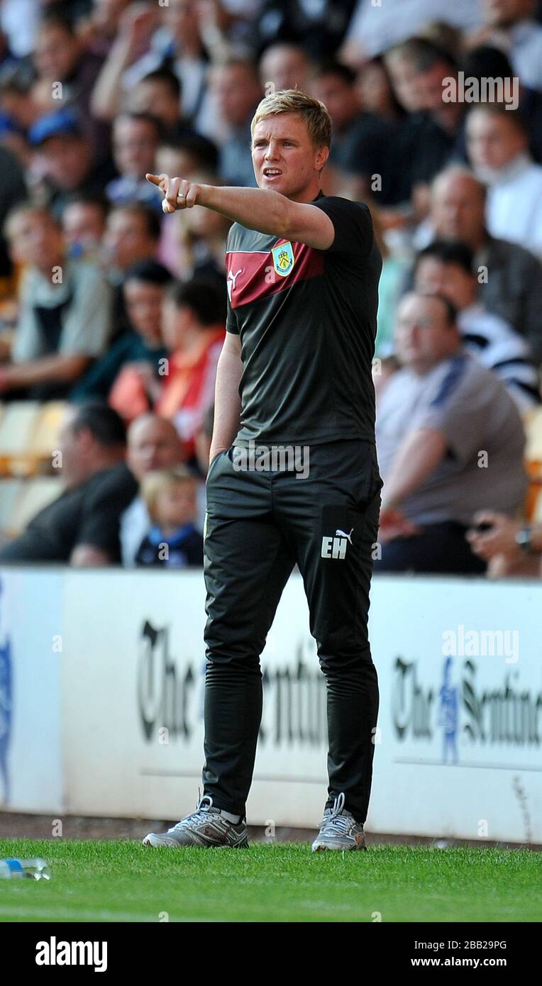 Burnley's Manager Eddie Howe on the touchline Stock Photo - Alamy