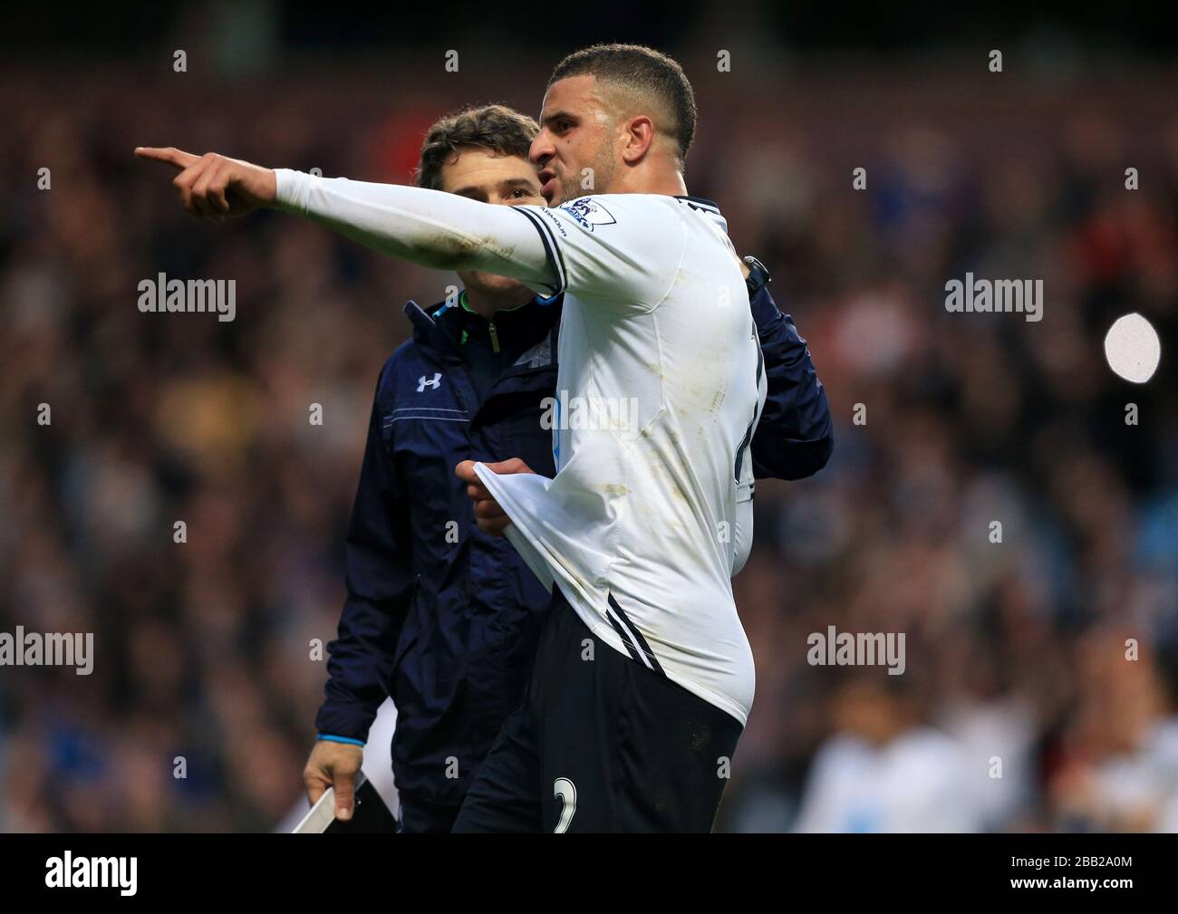 Tottenham Hotspur's Kyle Walker gestures Stock Photo - Alamy