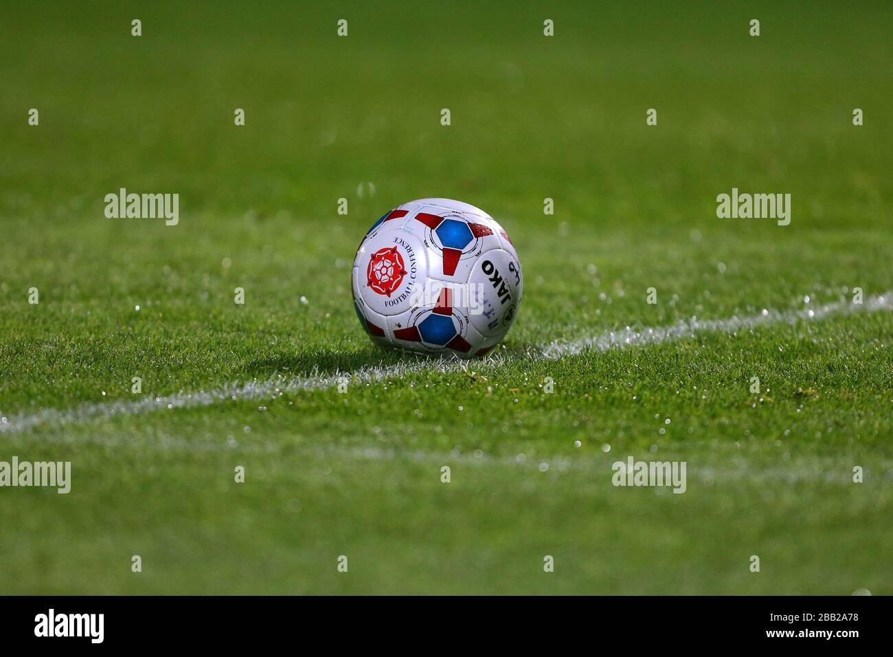 A football on the pitch Stock Photo - Alamy