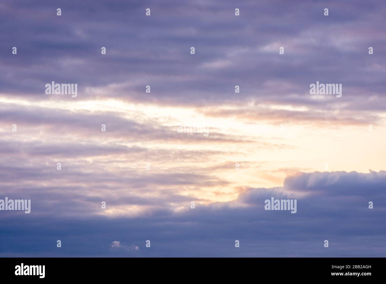 shining bright sky with clouds and glare from the sun's rays Stock ...
