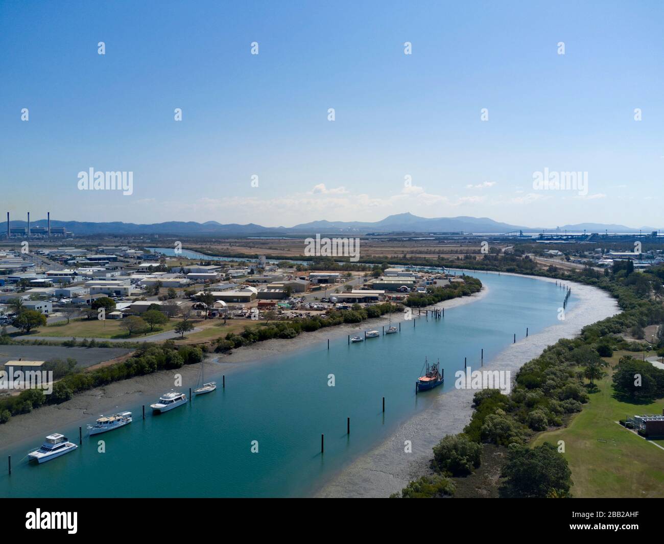 Aerial of Gladstone Queensland Australia Stock Photo - Alamy