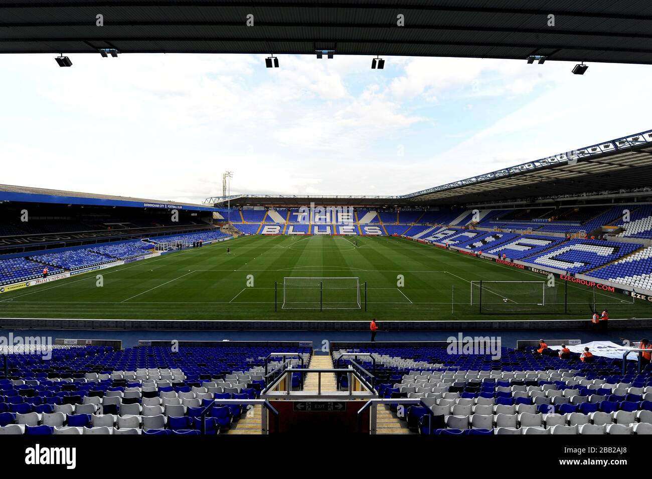 A general view of inside St Andrew's Stadium, home of Birmingham City ...