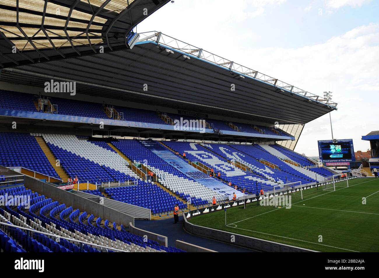 A general view of inside St Andrew's Stadium, home of Birmingham City ...