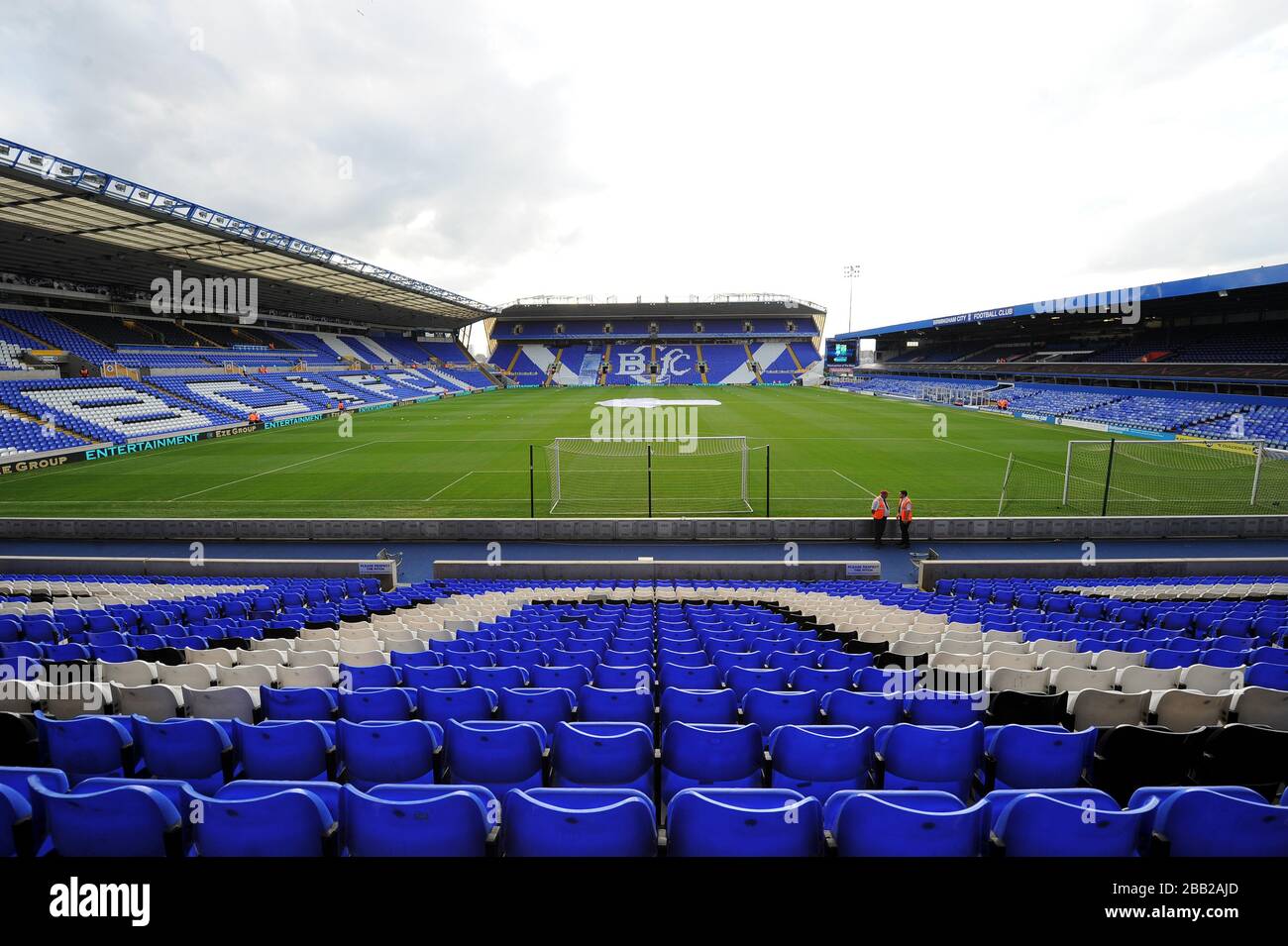 A general view of inside St Andrew's Stadium, home of Birmingham City ...