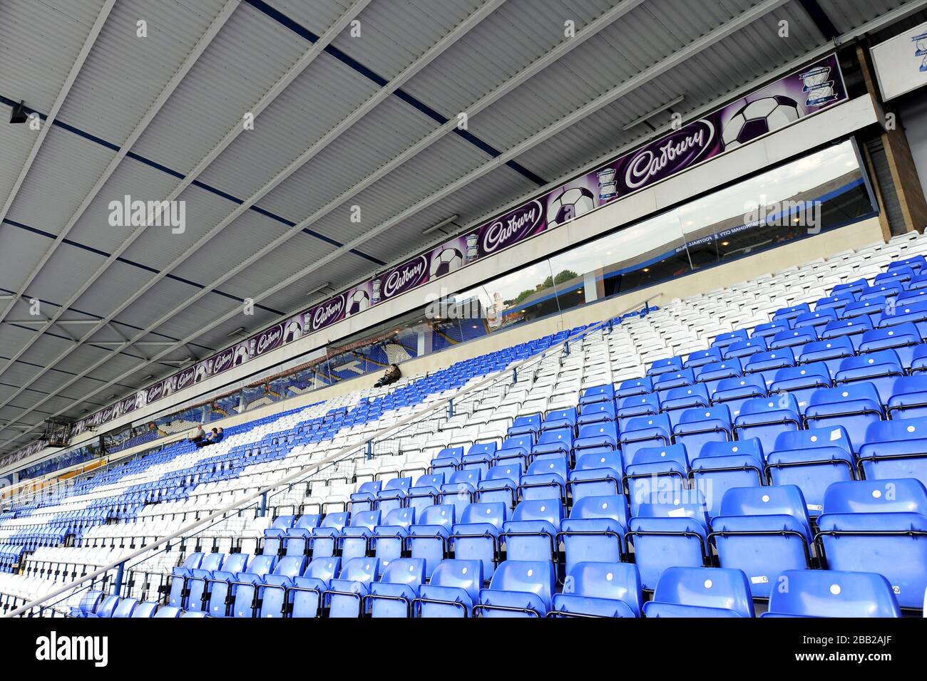 A general view of seating at St Andrew's Stadium, home of Birmingham ...
