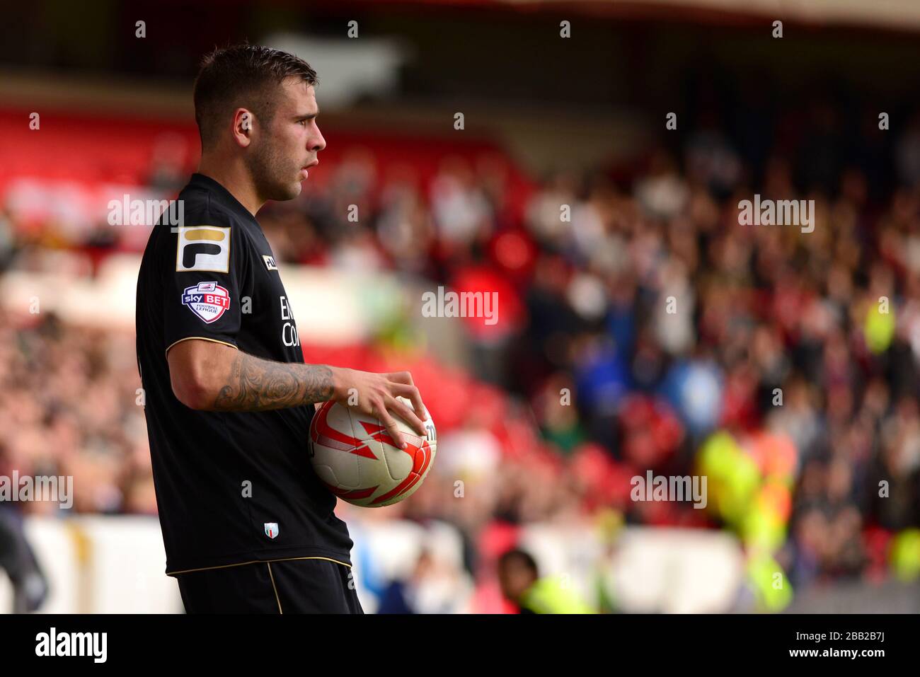 Bournemouth's Steve Cook prepares to take a long throw into the ...
