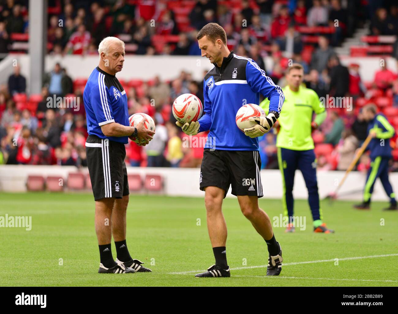 Nottingham Forest goalkeeping coaches Pete Williams and Gavin Ward ...