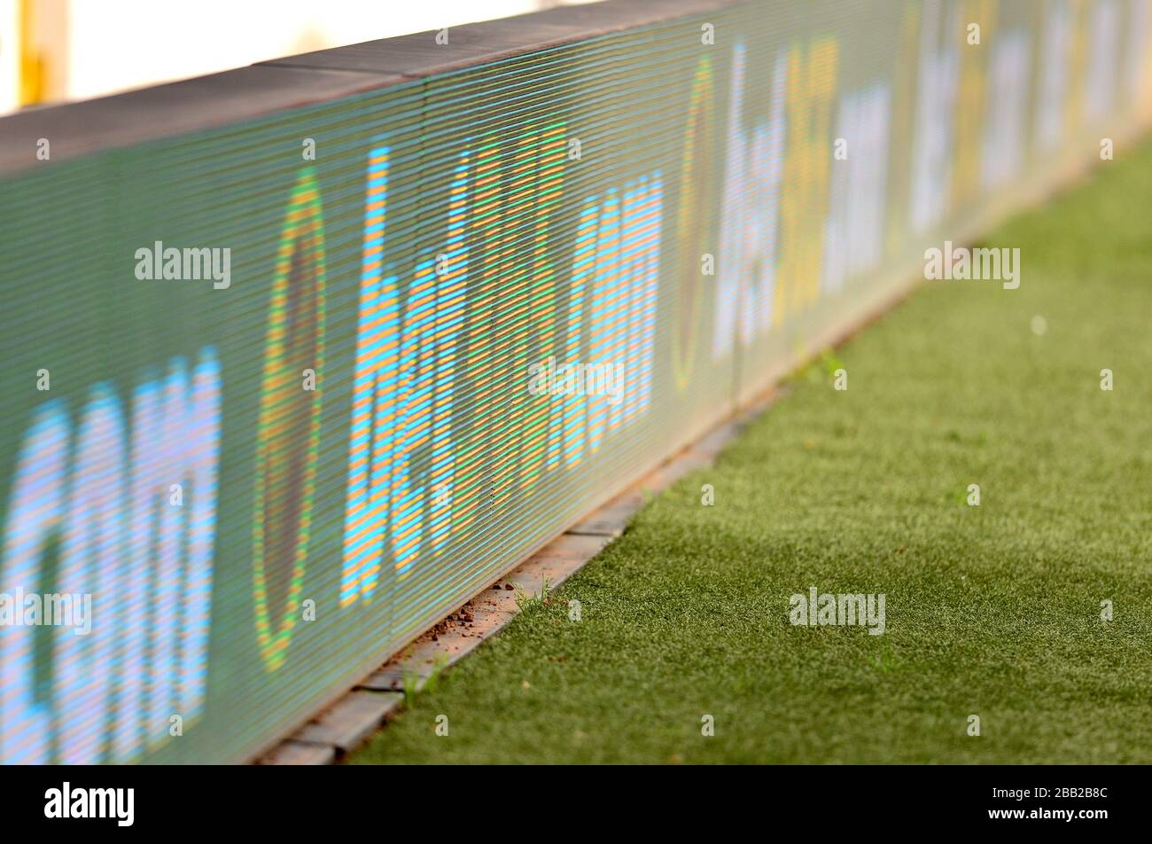 Football advertising boards hi-res stock photography and images - Alamy