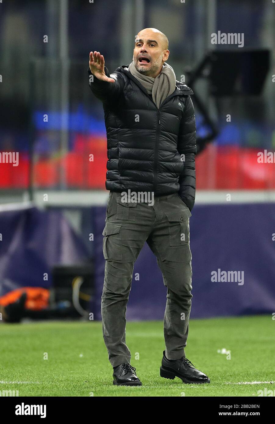 Manchester City manager Pep Guardiola on the touchline Stock Photo - Alamy