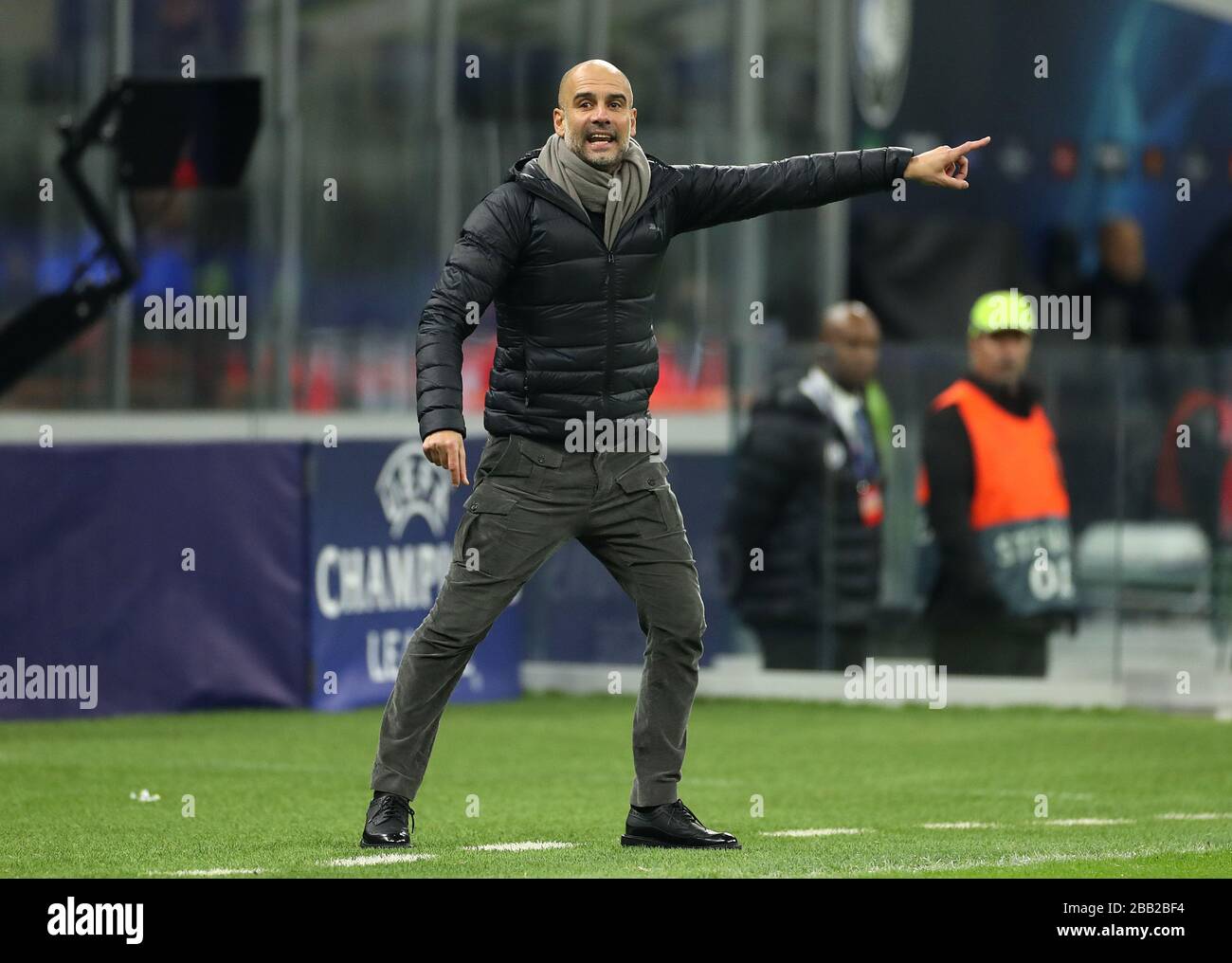 Manchester City manager Pep Guardiola on the touchline Stock Photo - Alamy