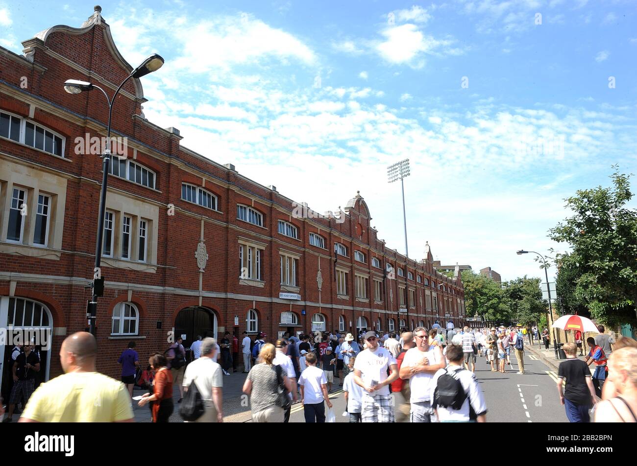 General view of Craven Cottage Stock Photo - Alamy