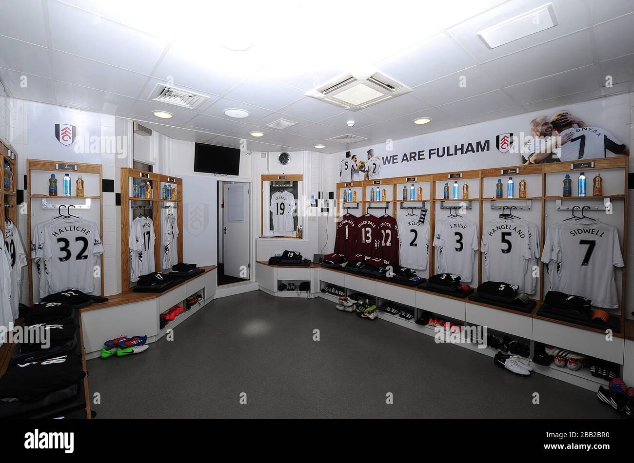 General view of the Fulham dressing room Stock Photo - Alamy