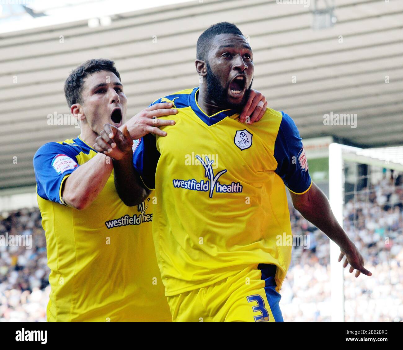 Sheffield wednesdays reda johnson celebrates scoring their equalising ...