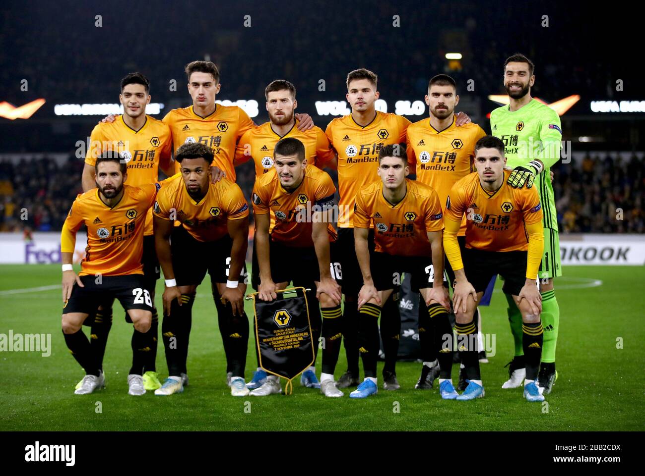 Wolverhampton Wanderers team photo. (Top row, left to right) Raul ...