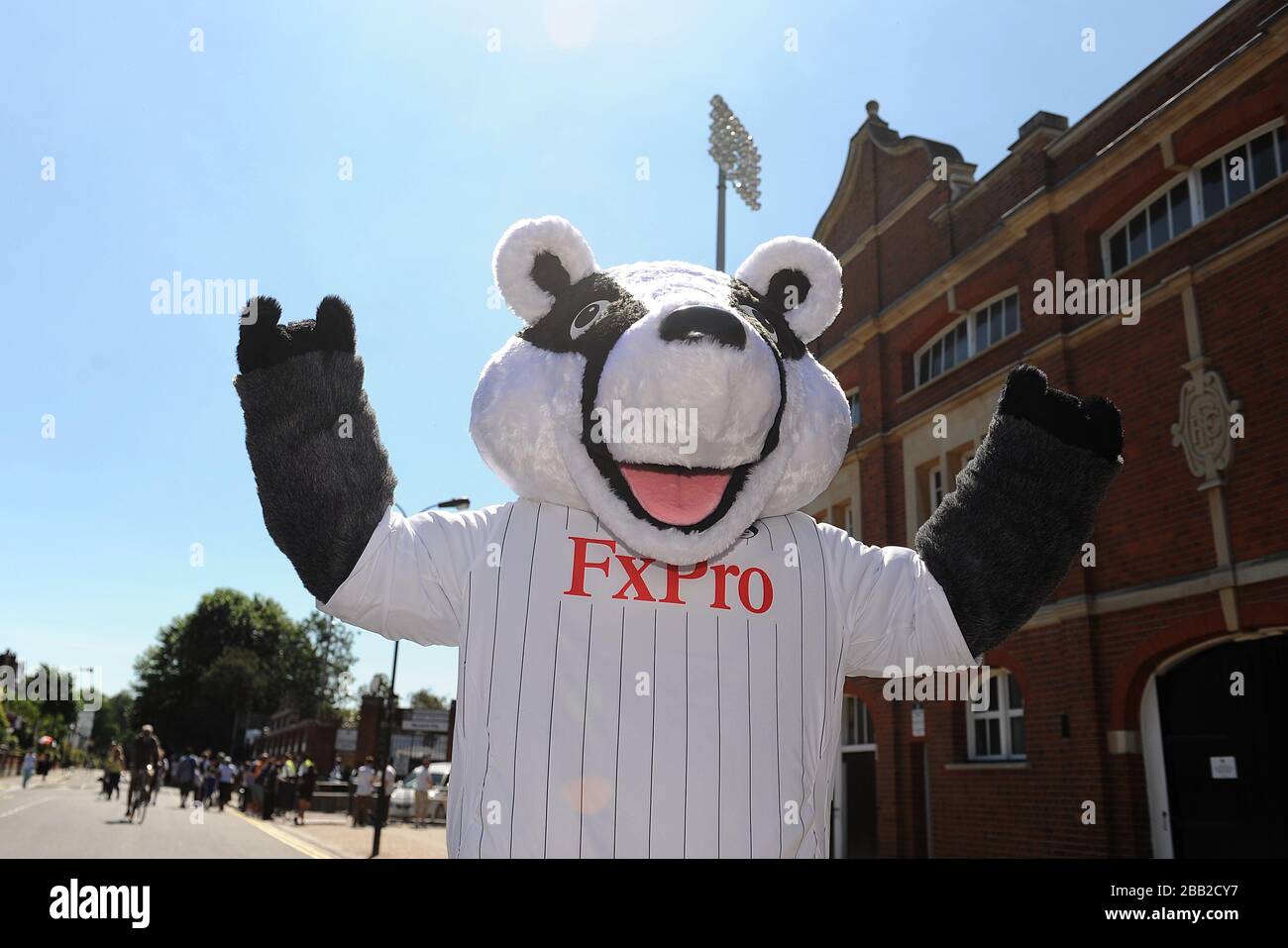 Fulham mascot Billy the Badger Stock Photo - Alamy