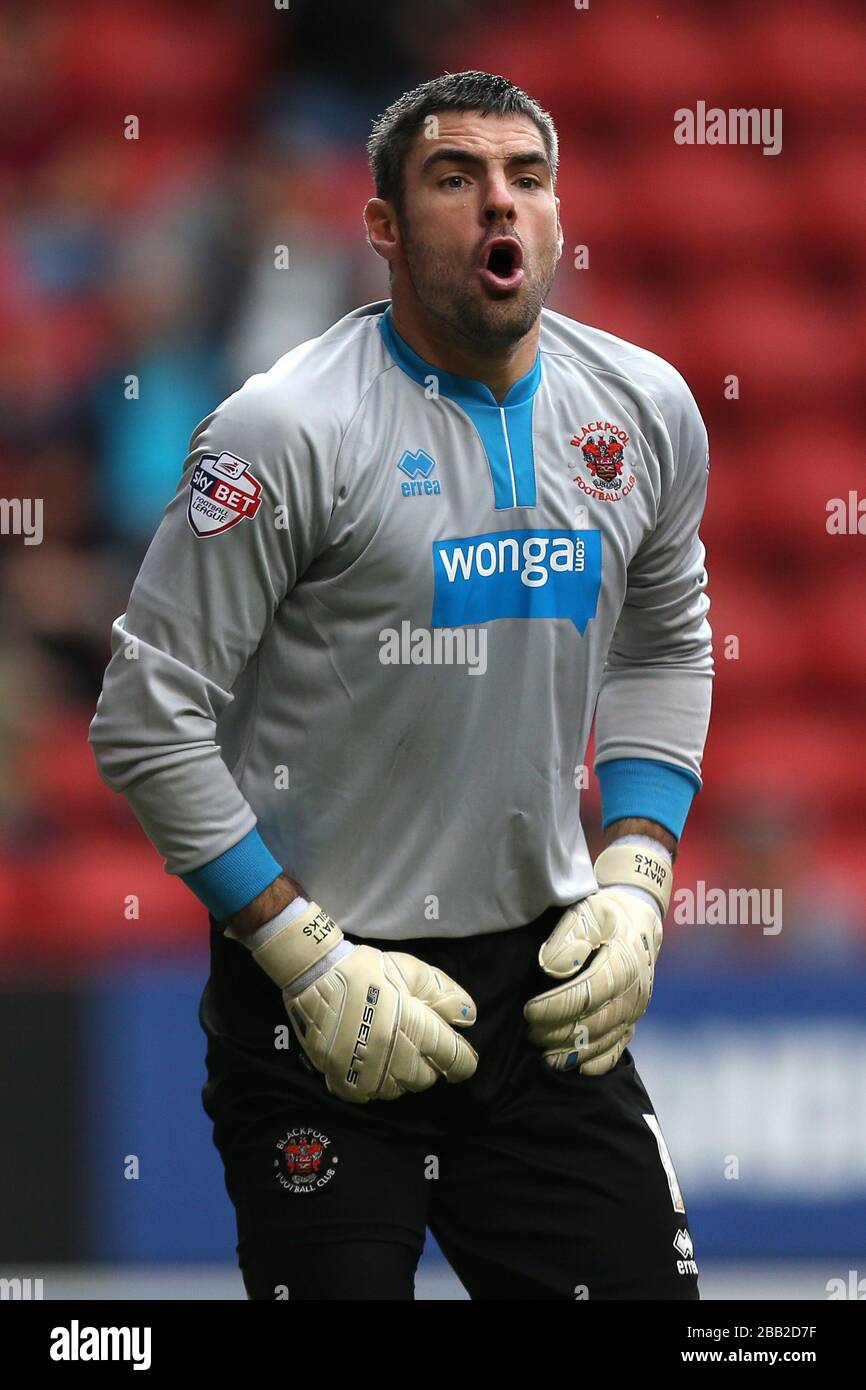 Matthew Gilks, Blackpool goalkeeper Stock Photo - Alamy