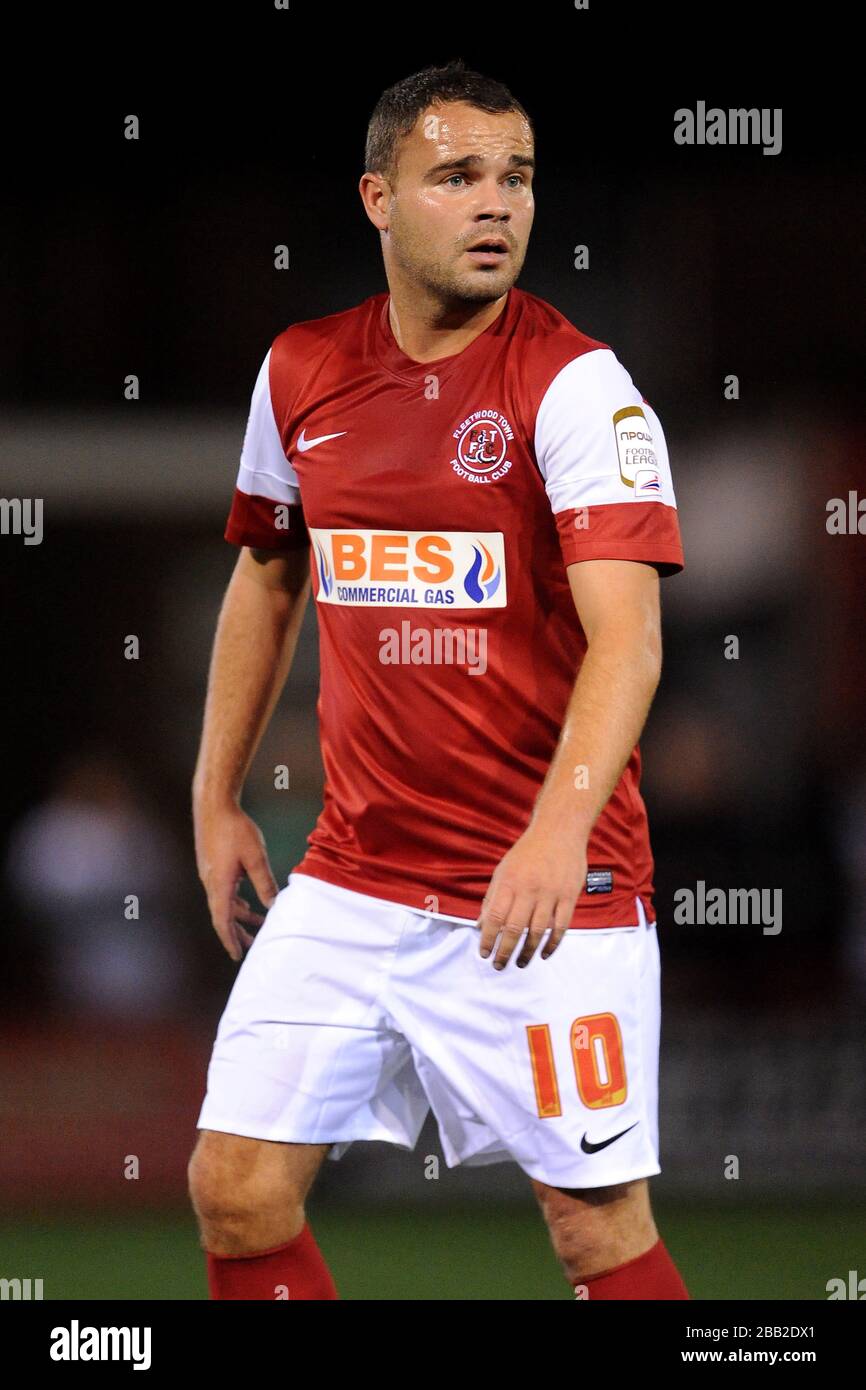 Lee Fowler, Fleetwood Town Stock Photo - Alamy