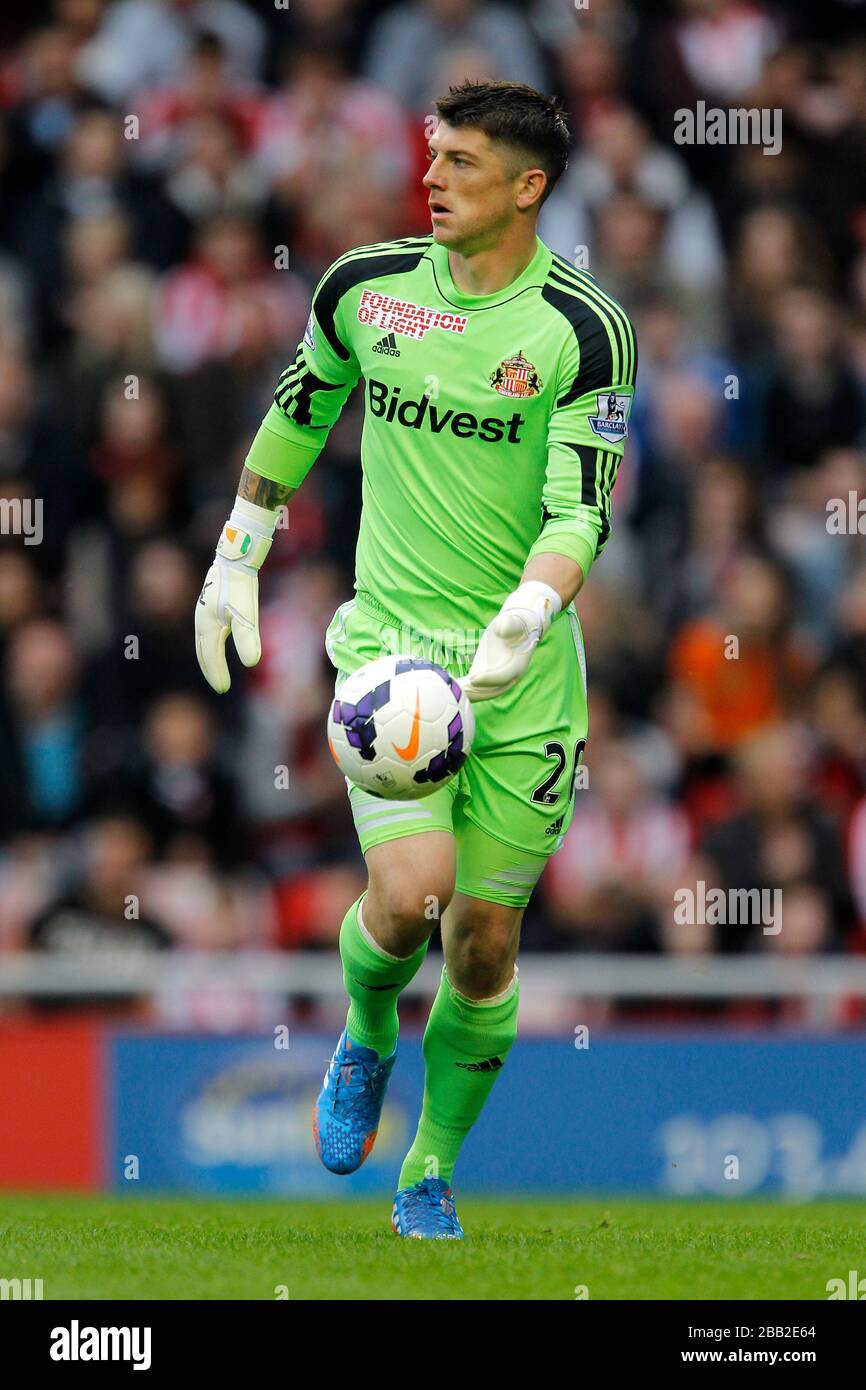 Sunderland goalkeeper Keiren Westwood Stock Photo - Alamy