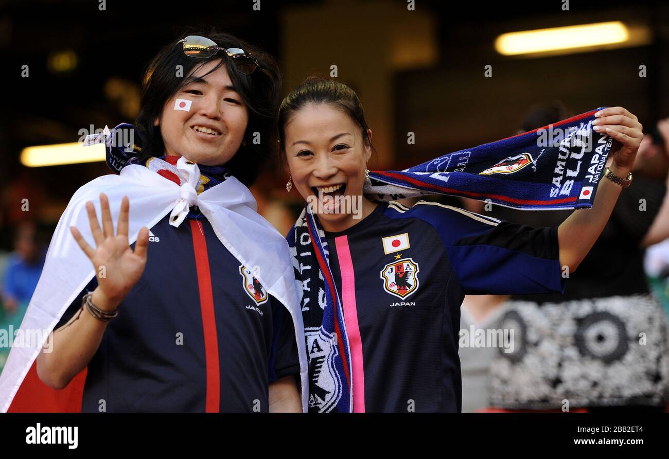 Japan fans show support in stands hi-res stock photography and images ...
