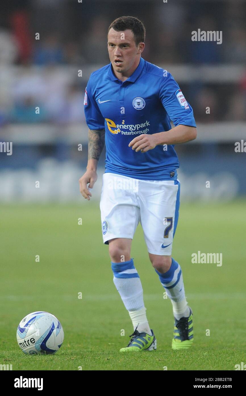 Danny Swanson, Peterborough United Stock Photo - Alamy