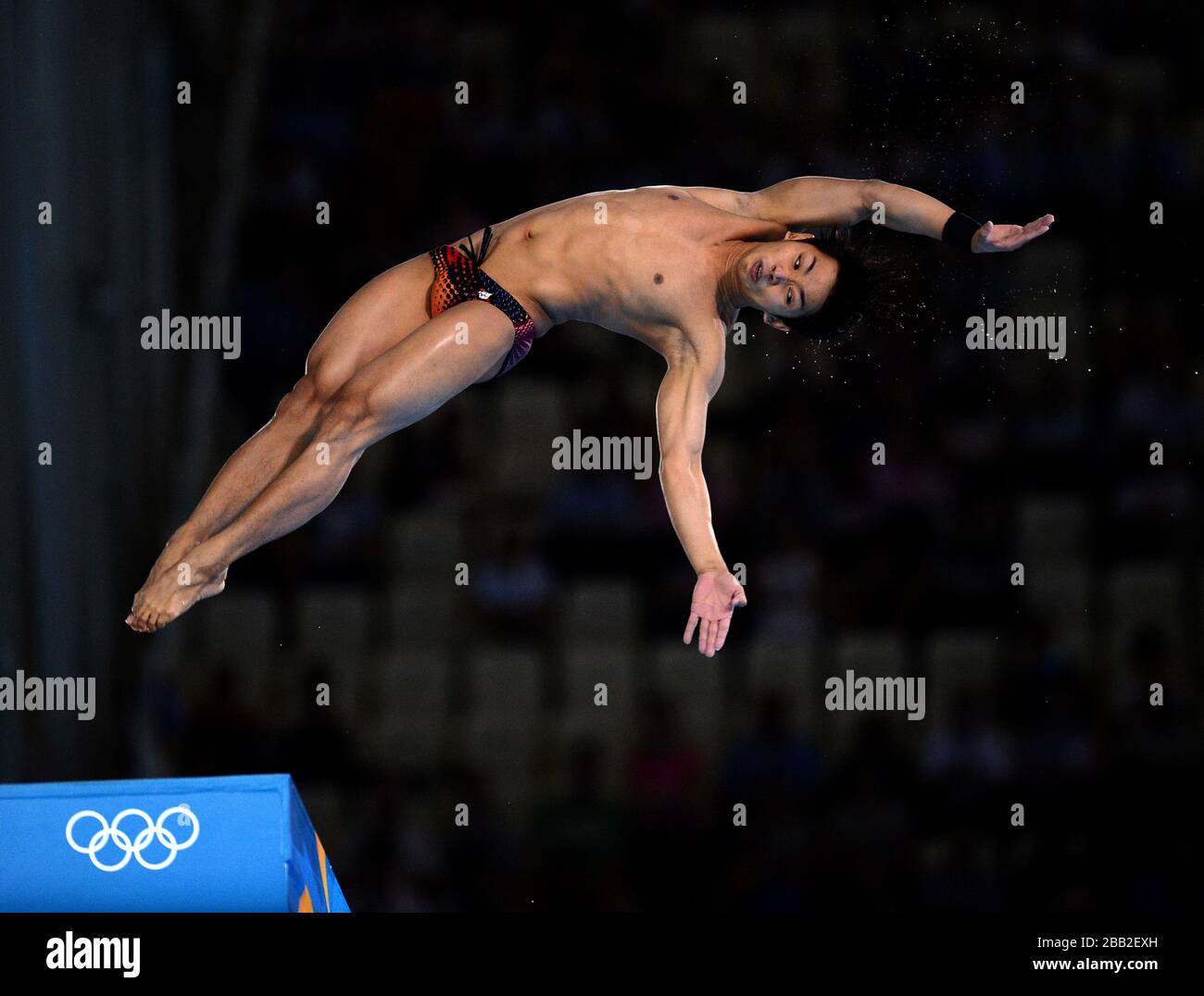 Malaysia's Bryon Nickson Lomas in action during the Men's 10m Platform ...