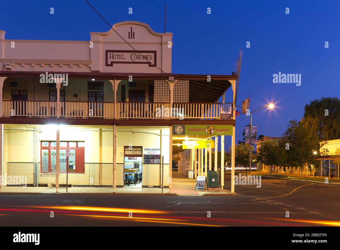The historic Hotel Corones Charleville Queensland Australia Stock Photo ...