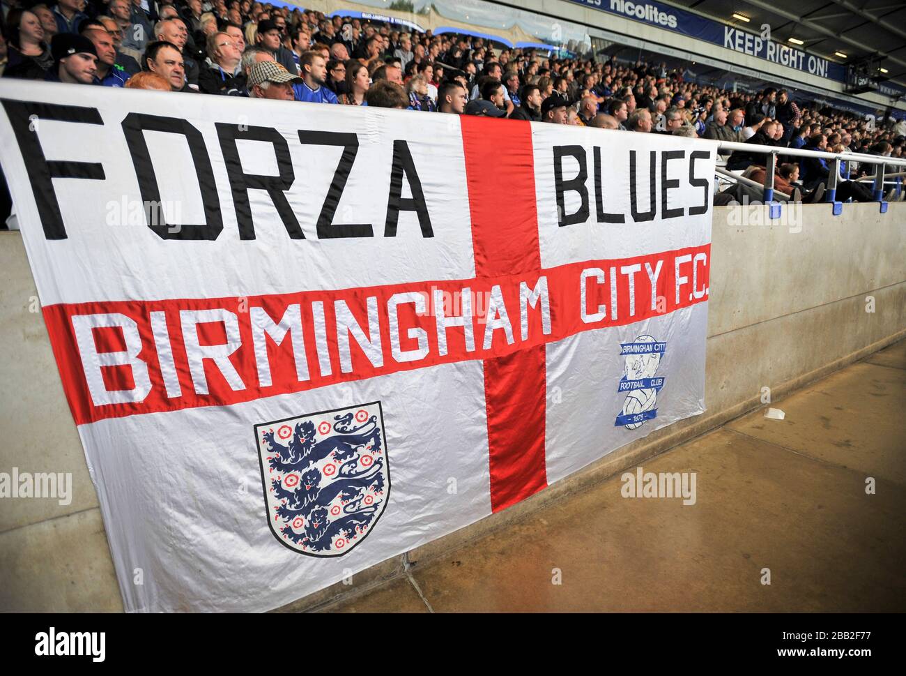 Banners displayed by fans Stock Photo - Alamy