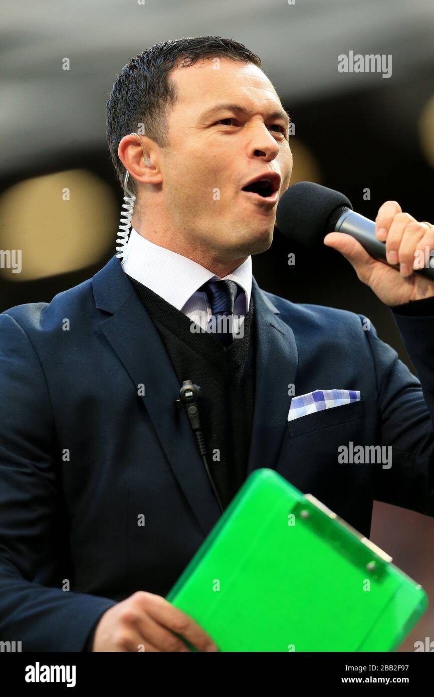 Former rugby player Robbie Paul before kick off Stock Photo - Alamy