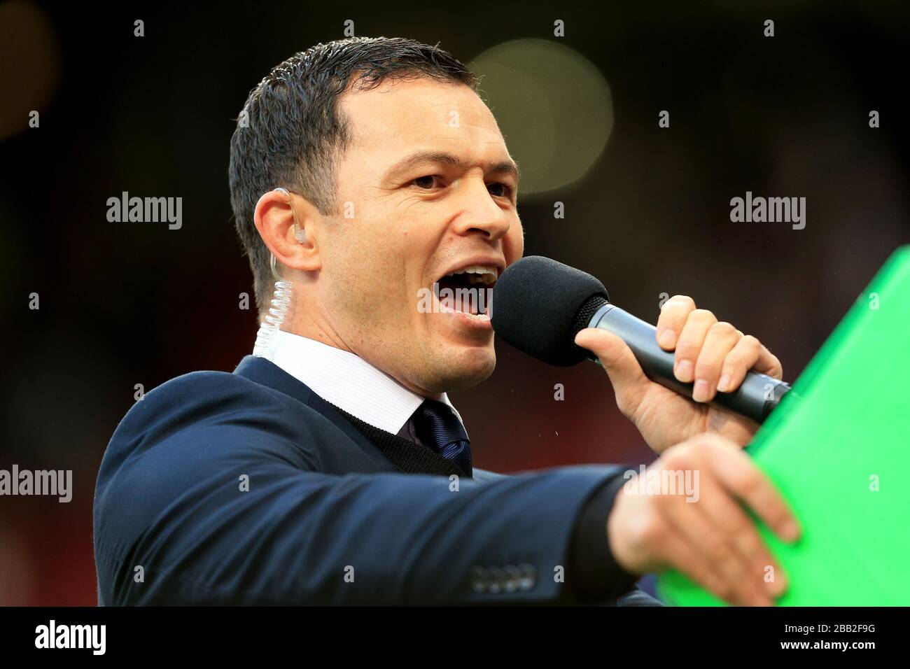 Former rugby player Robbie Paul before kick off Stock Photo - Alamy