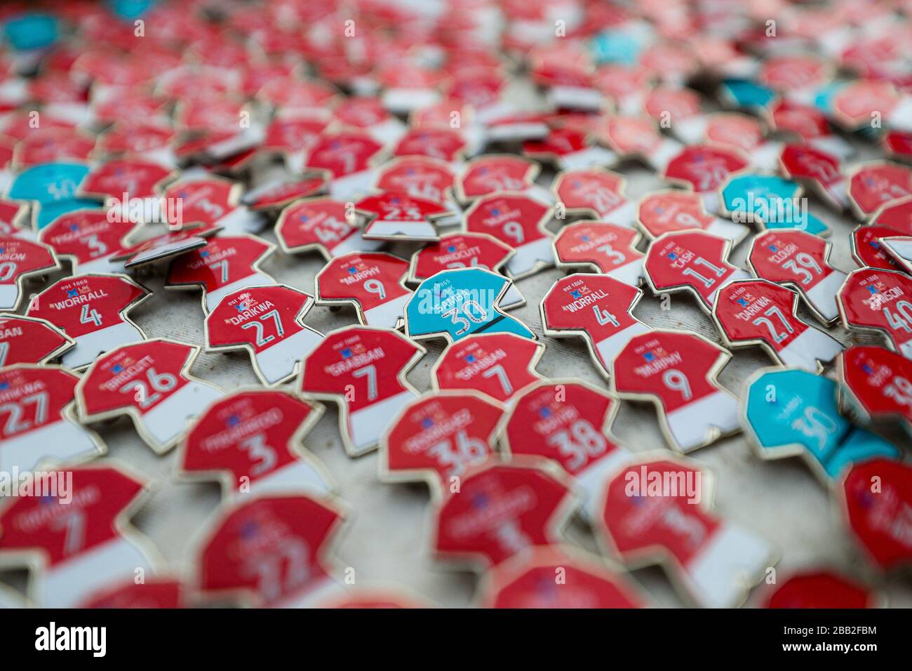 Nottingham Forest pin badges for sale Stock Photo - Alamy